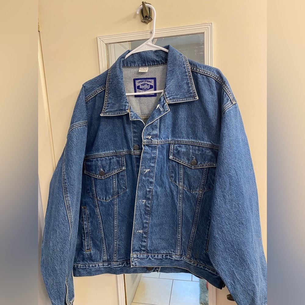 Men’s Heavy Denim Hard Rock Cafe Cleveland Jacket - Gem